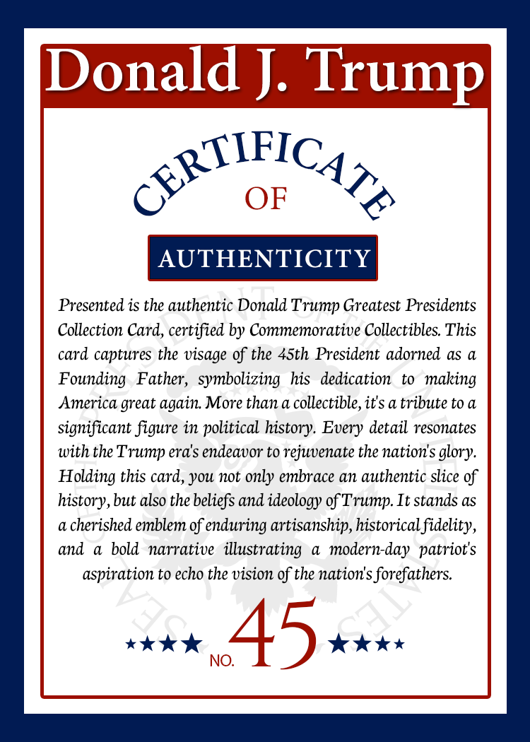 Trump Founding Father Card – Patriot Powered Products