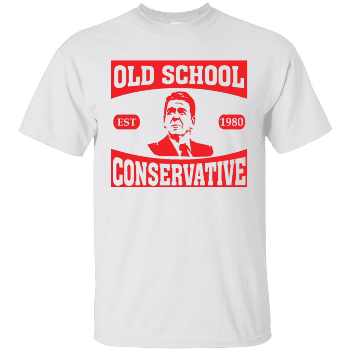 President Ronald Reagan Old School Conservative Tee – Patriot Powered ...