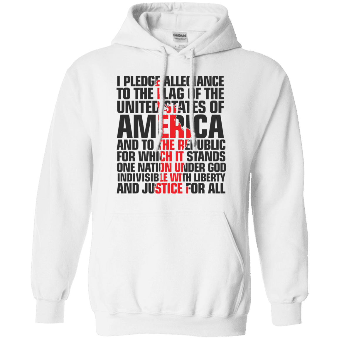 USA Pledge of Allegiance Patriotic Pullover Hoodie – Patriot Powered ...