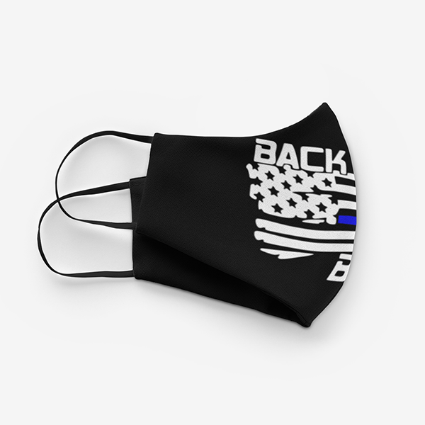 Back the Blue Mask – Patriot Powered Products