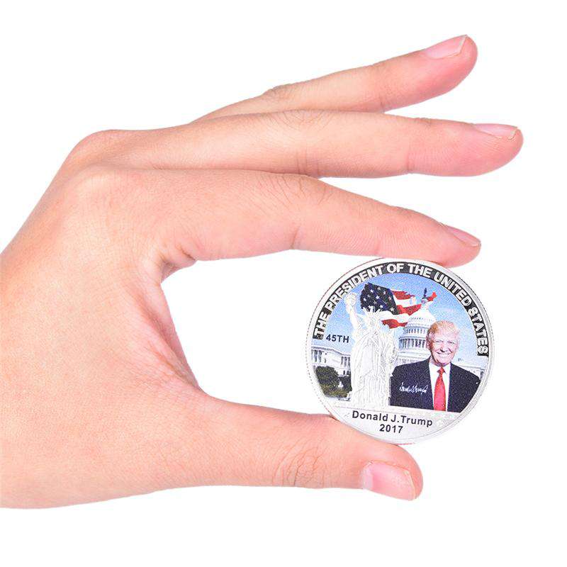 Full Color TRUMP Collectable Silver Coin – Patriot Powered Products