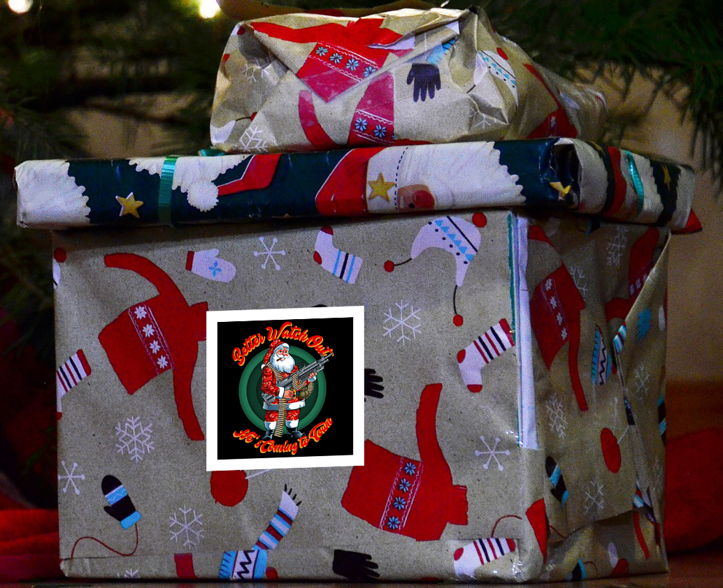 Gun Toting Santa Christmas Sticker – Patriot Powered Products