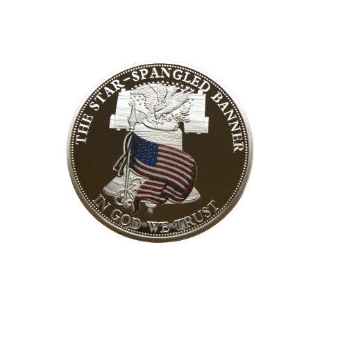 Silver Star Spangled Banner Coin – Patriot Powered Products